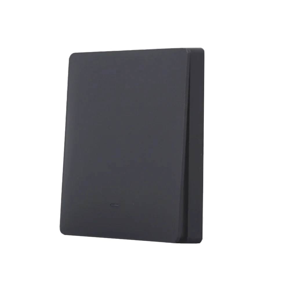 SmartWise Wall Switch Front Panel Black 1-Gang - RoboMaterial