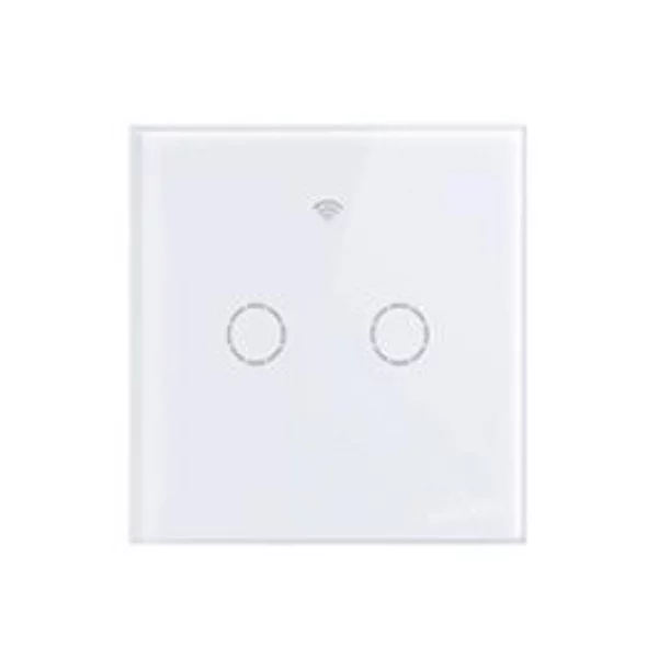 SmartWise T4 2-Gang WiFi Wall Touch Switch - RoboMaterial